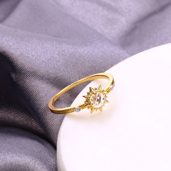 Crystal Wedding Ring - Etsy