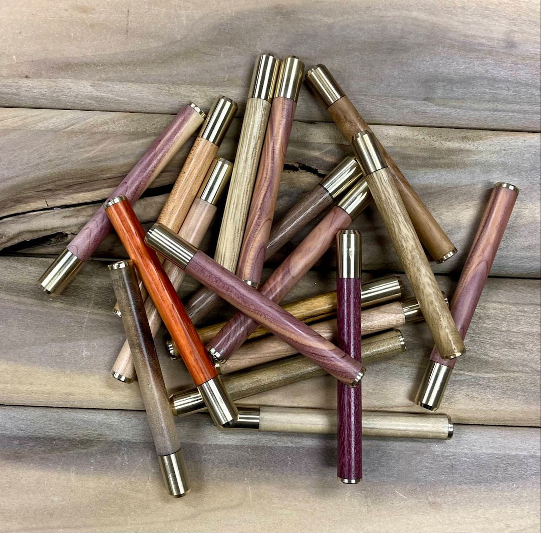 3” Wood & Brass Bat- Choice of Wood - Etsy