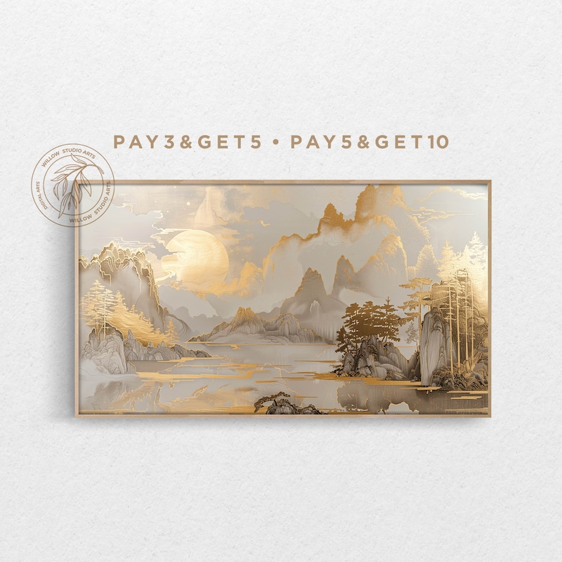 Mountain Wall Art Chinese - Etsy