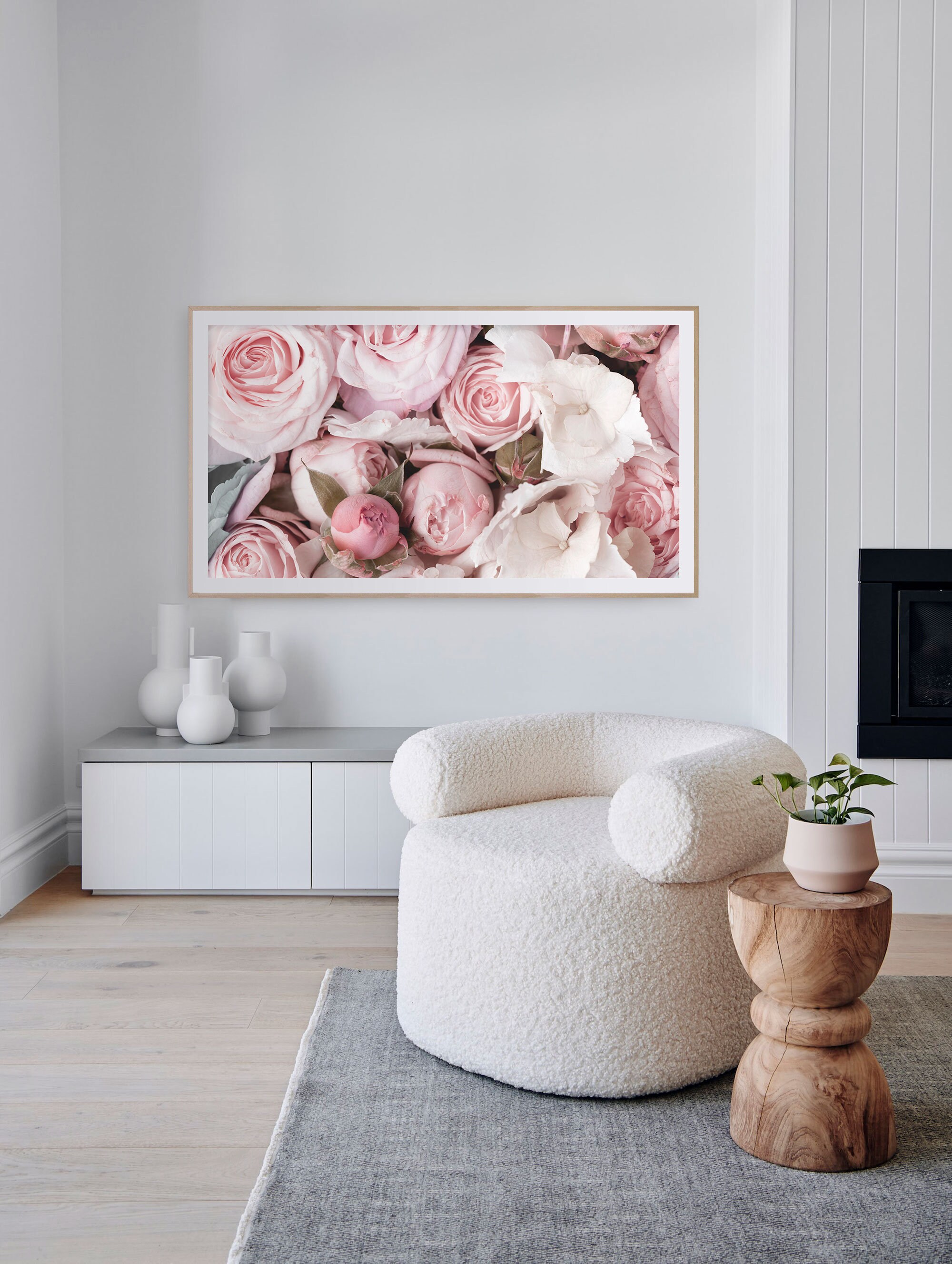 4K Spring Samsung Frame TV Art, Pastel Pink & White Blooming Flowers ...