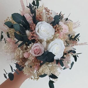 Bouquet Mariee Rose Poudre