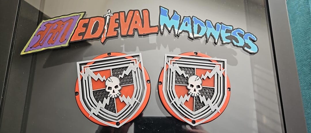 Atgames Legends Pinball 4K - Speaker Grill - Medieval Madness - Etsy