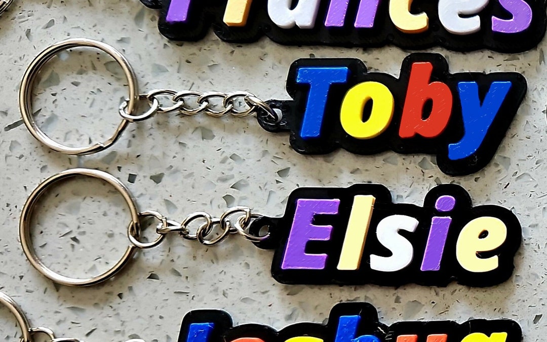 Personalized Keyrings / Keychain - Boys and Girls (great for Party Bags ...
