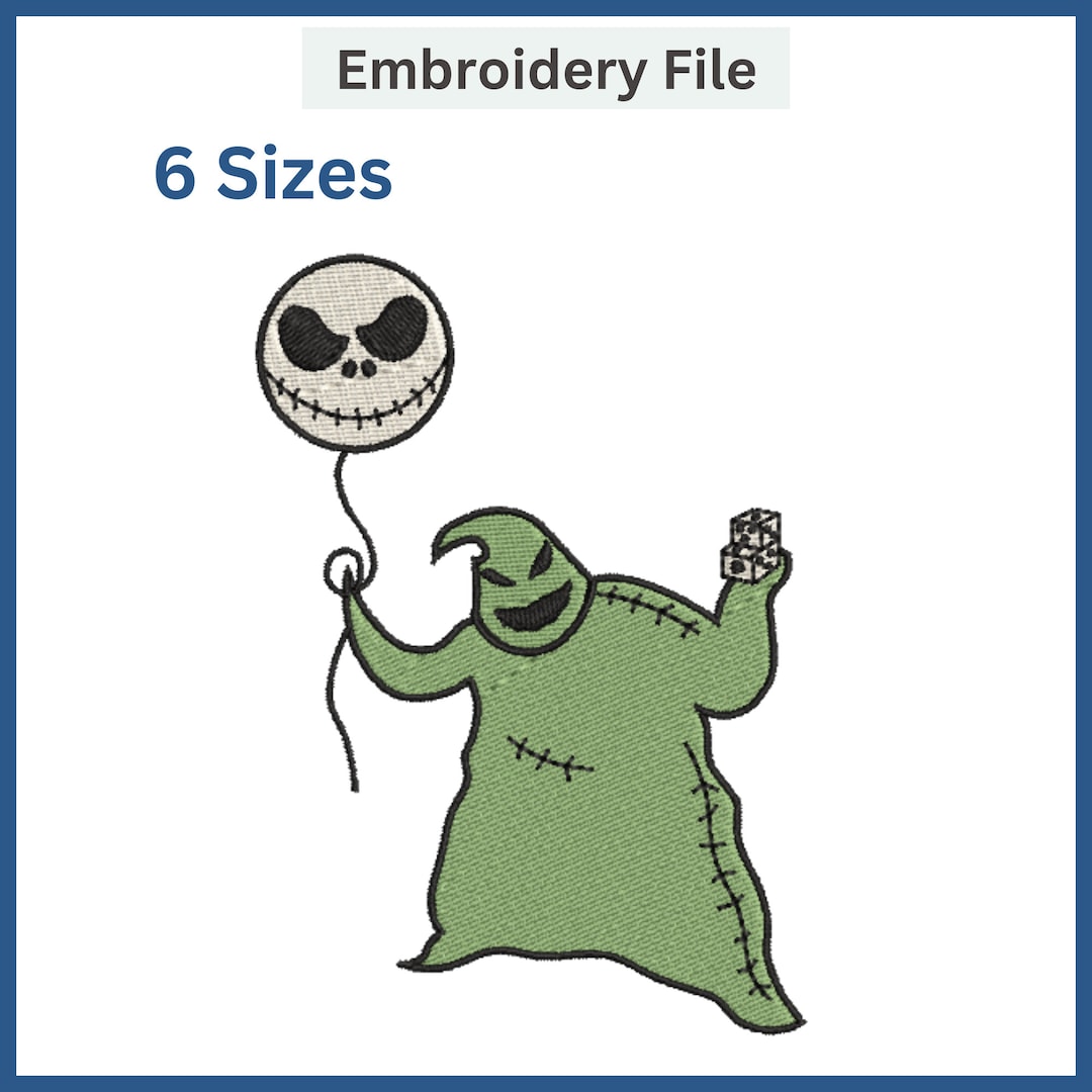 Cartoon Embroidery Design Nightmare Design Christmas Embroidery Design ...