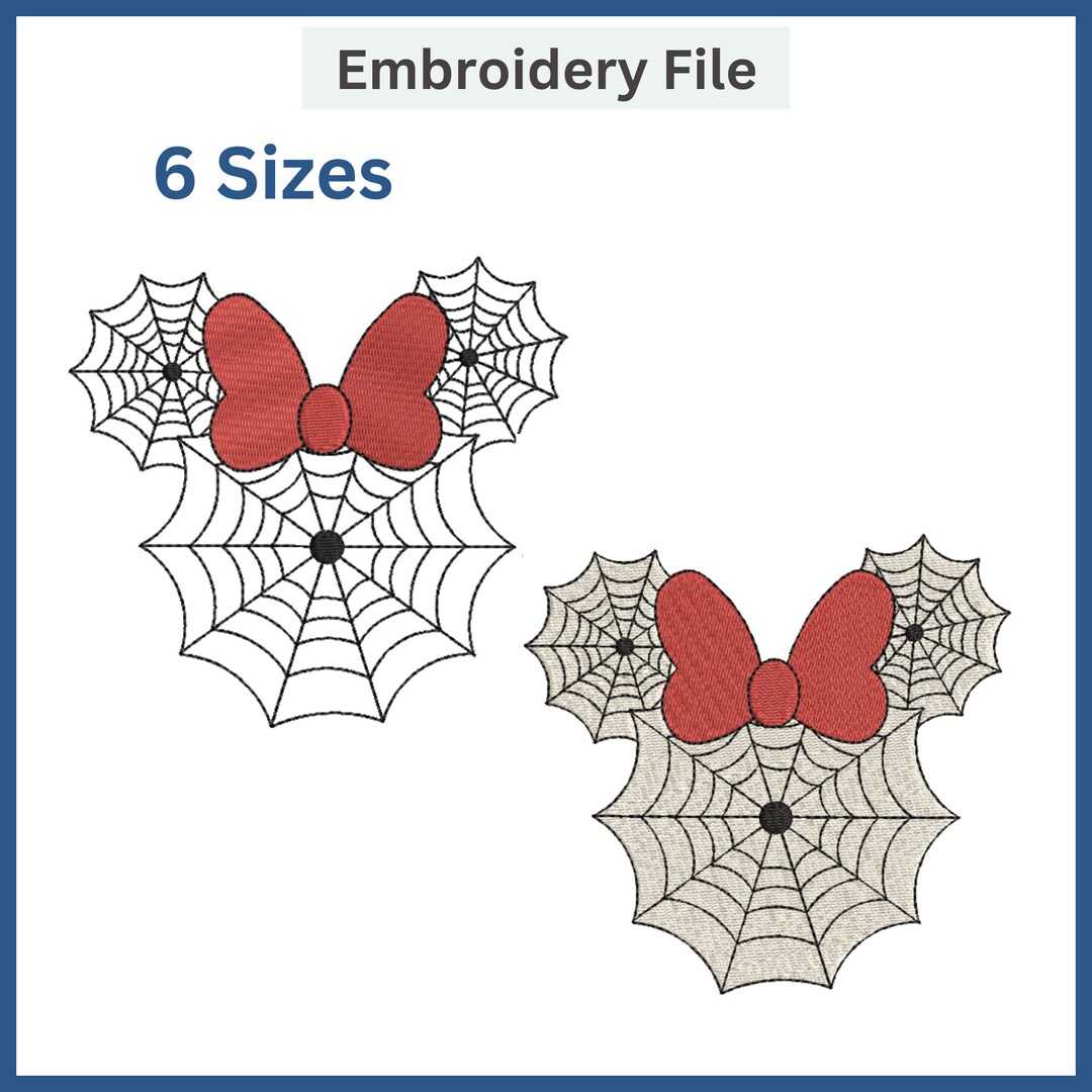 Girl Mouse Spider Web - Halloween Embroidery Design (digital Download ...