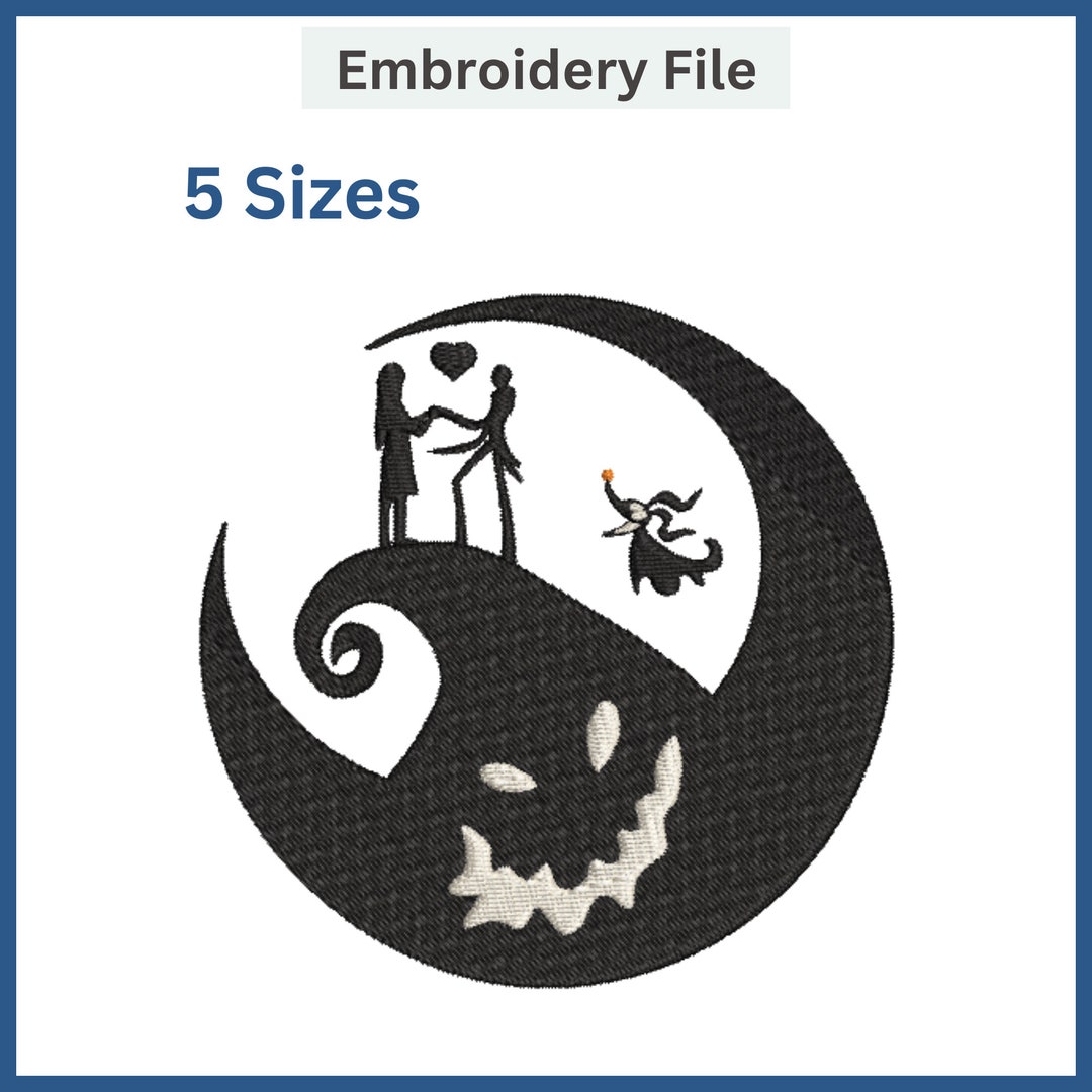 Cartoon Embroidery Design Nightmare Design Christmas Embroidery Design ...