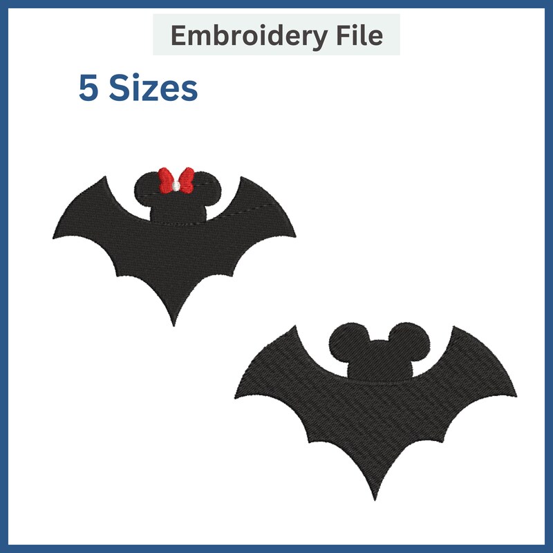 Bat Embroidery - Etsy
