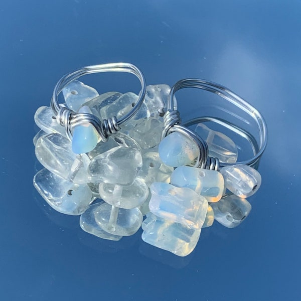 Opalite Ring - Etsy UK