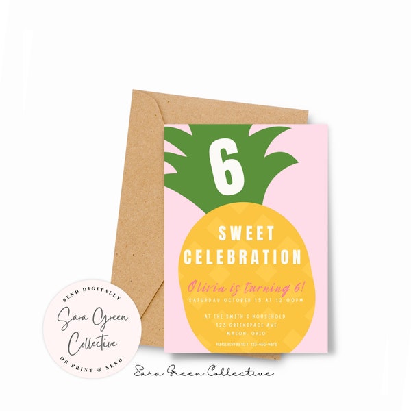 Pineapple Birthday - Etsy