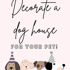 Lets Pawty Birthday Signs 5x7, Puppy Party Decor, Dog Birthday, Pawty ...