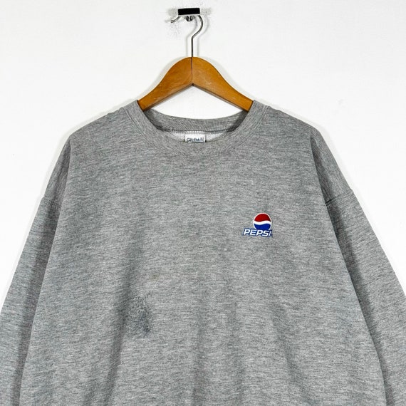 Vintage 00s Pepsi Classic Logo Patch Crewneck - Gem