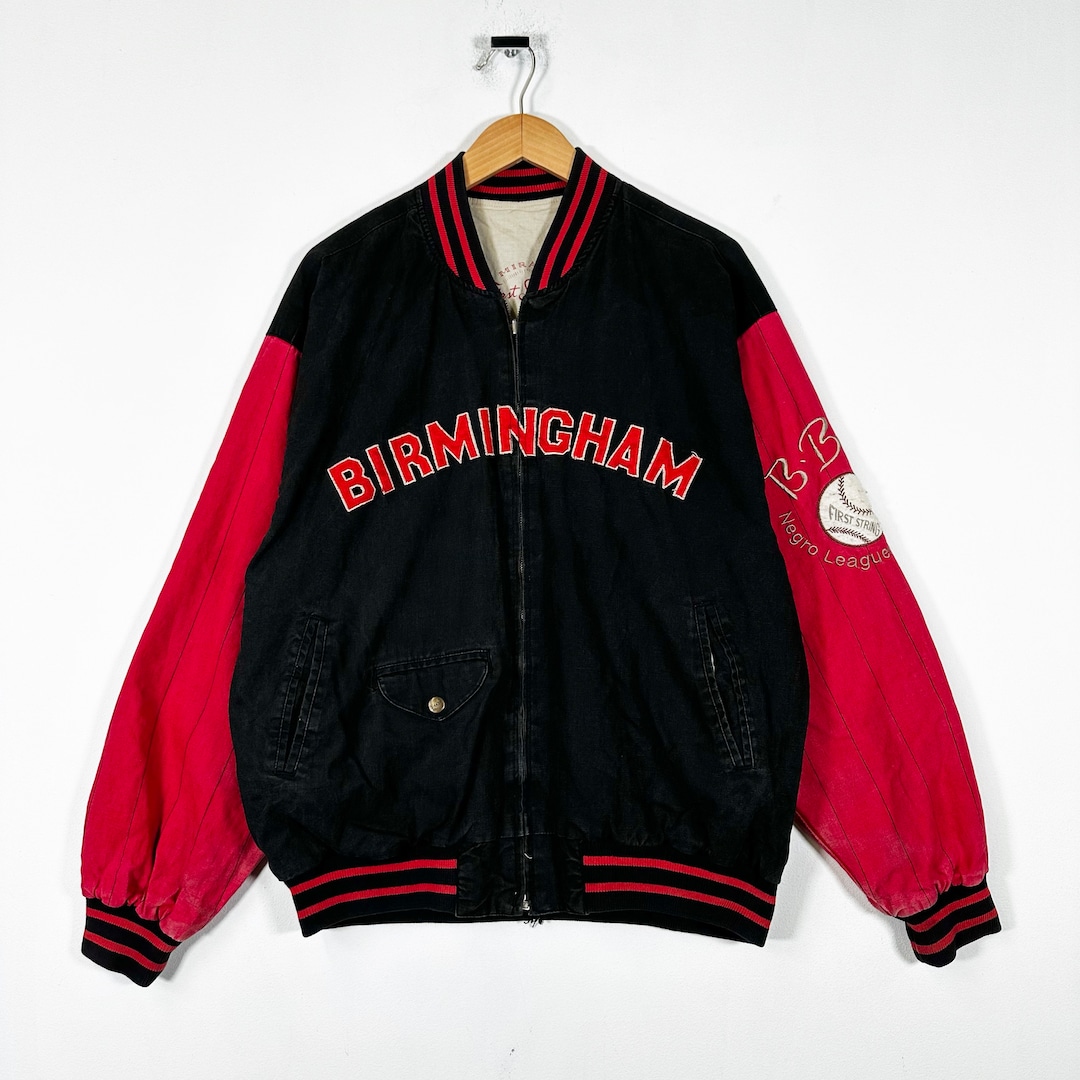 Vintage Rare 90s Mirage First String Birmingham Black Barons Jacket - Etsy
