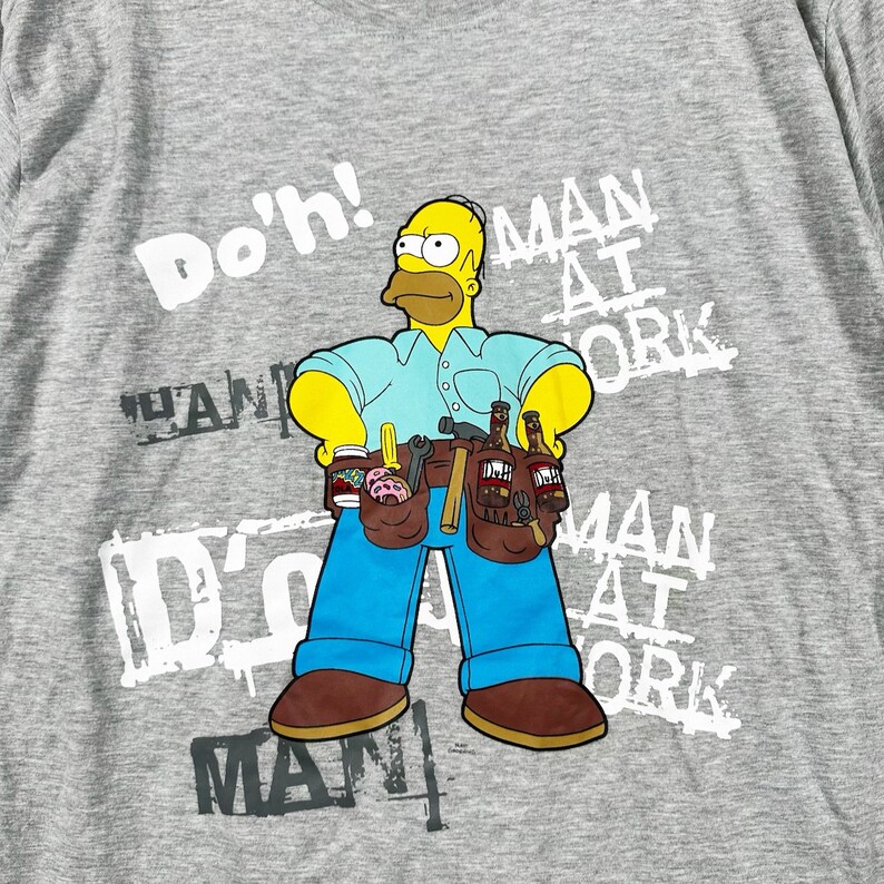 Vintage 00s Homer Simpson Do'h Graphic Tee - Etsy