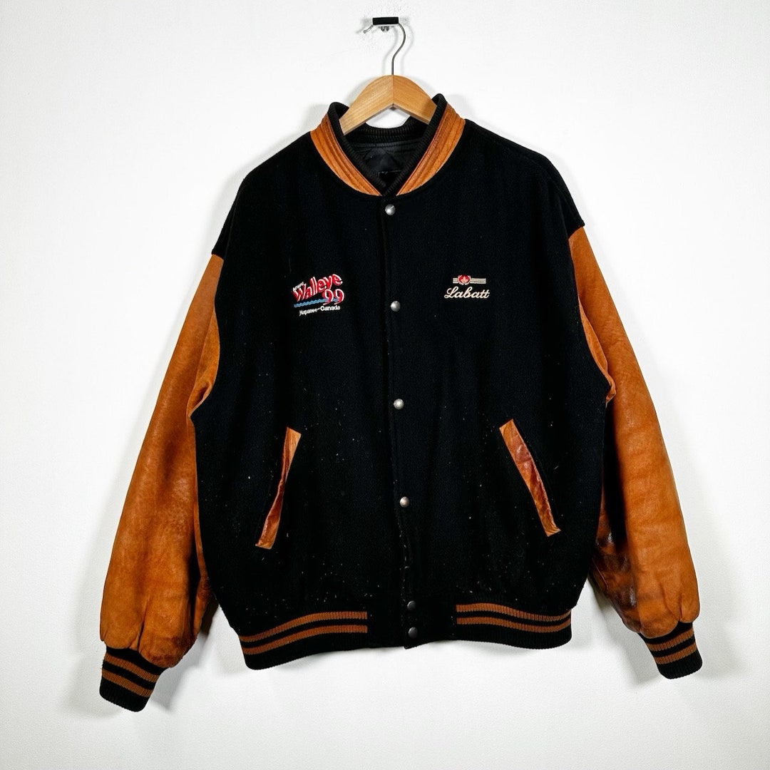Vintage 90s Labatt Walleye 99 Varsity Jacket - Etsy