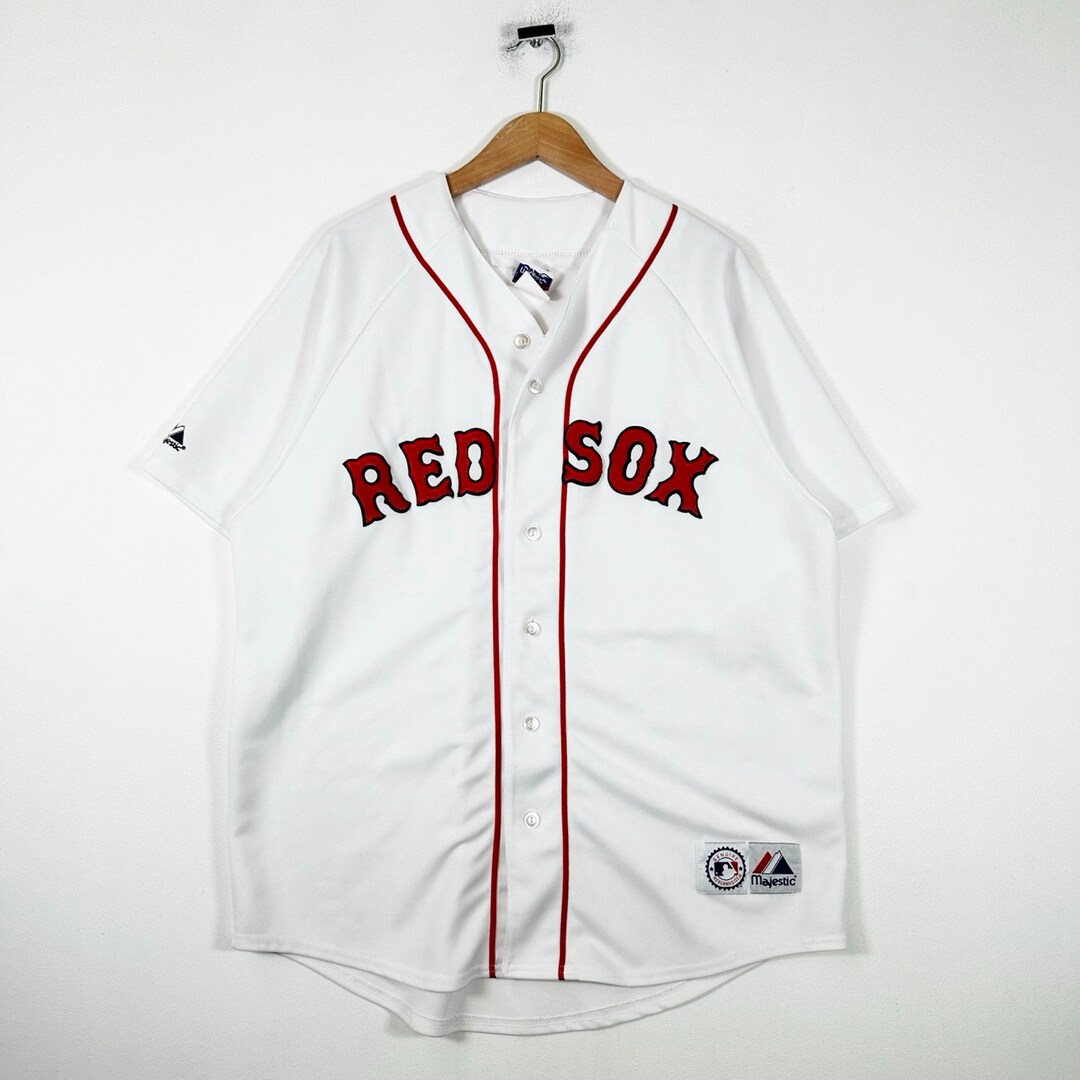 Vintage 90s Majestic Red Sox Patch Baseball Jersey - Etsy
