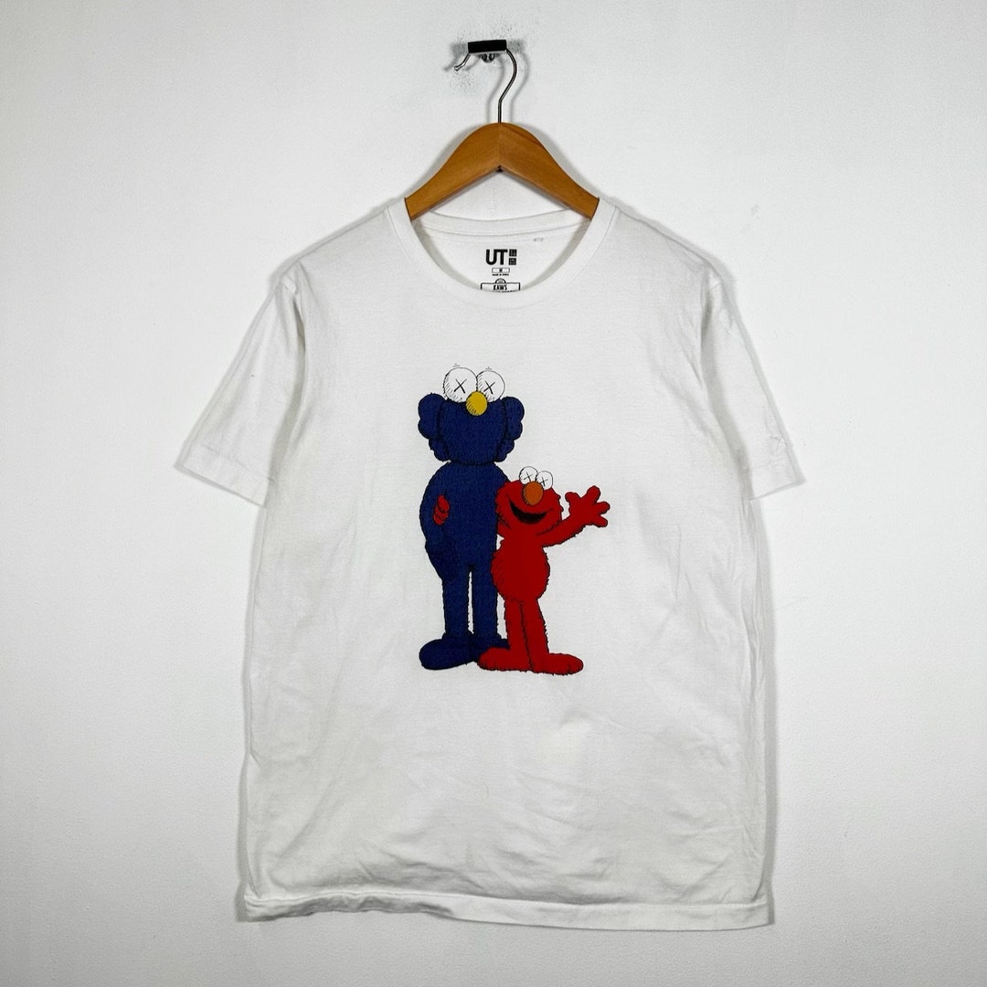 Vintage Kaws Sesame Street Uniqlo Streetwear Graphic Tee - Etsy