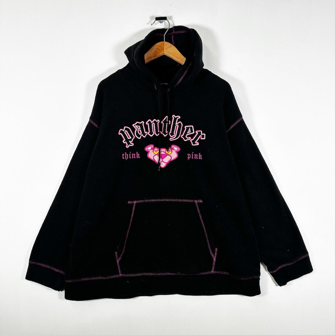 Vintage Pink Panther Fleece Think Pink Hoodie - Etsy