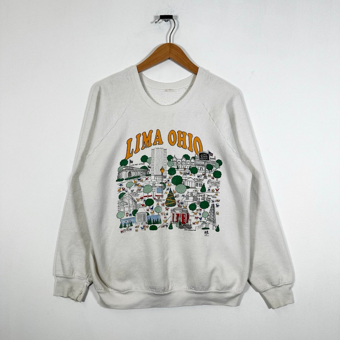 Vintage 80s Lima Ohio Big Print Graphic Crewneck - Etsy
