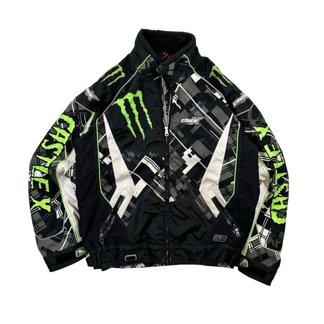 Vintage Y2K 00s Monster Energy Castle X Big Patched Zip up Jacket - Etsy