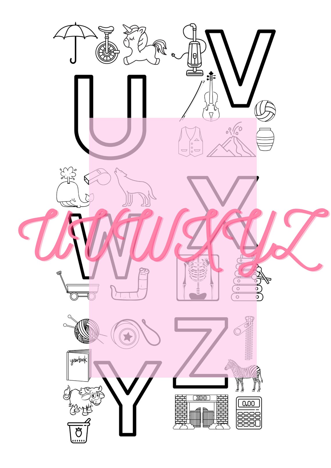 Printable Alphabet Coloring Pages Children's ABC Coloring Pdfs - Etsy ...