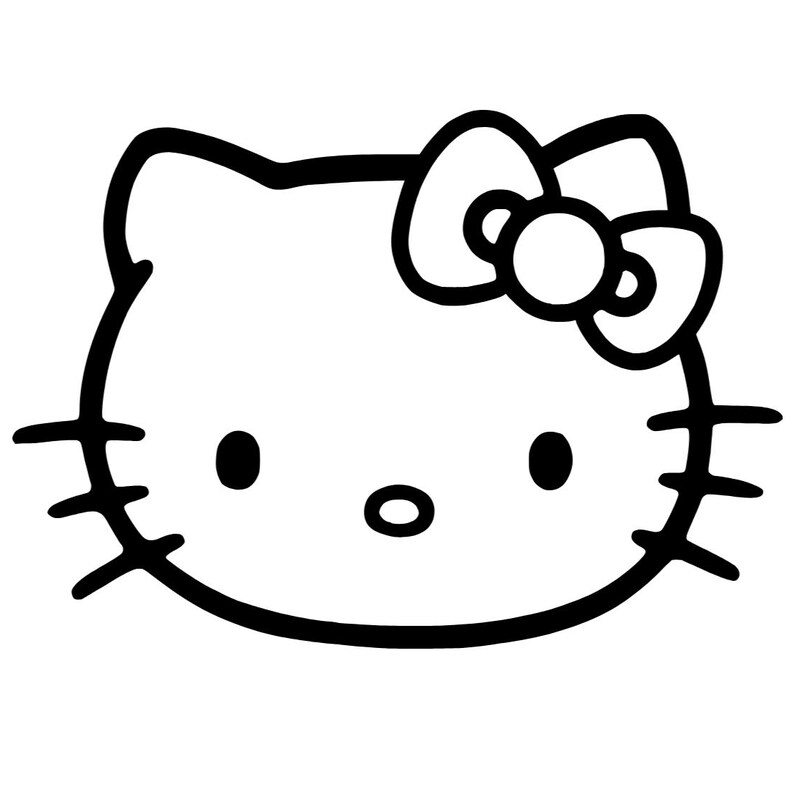 Hellow Kitty Stickers - Etsy
