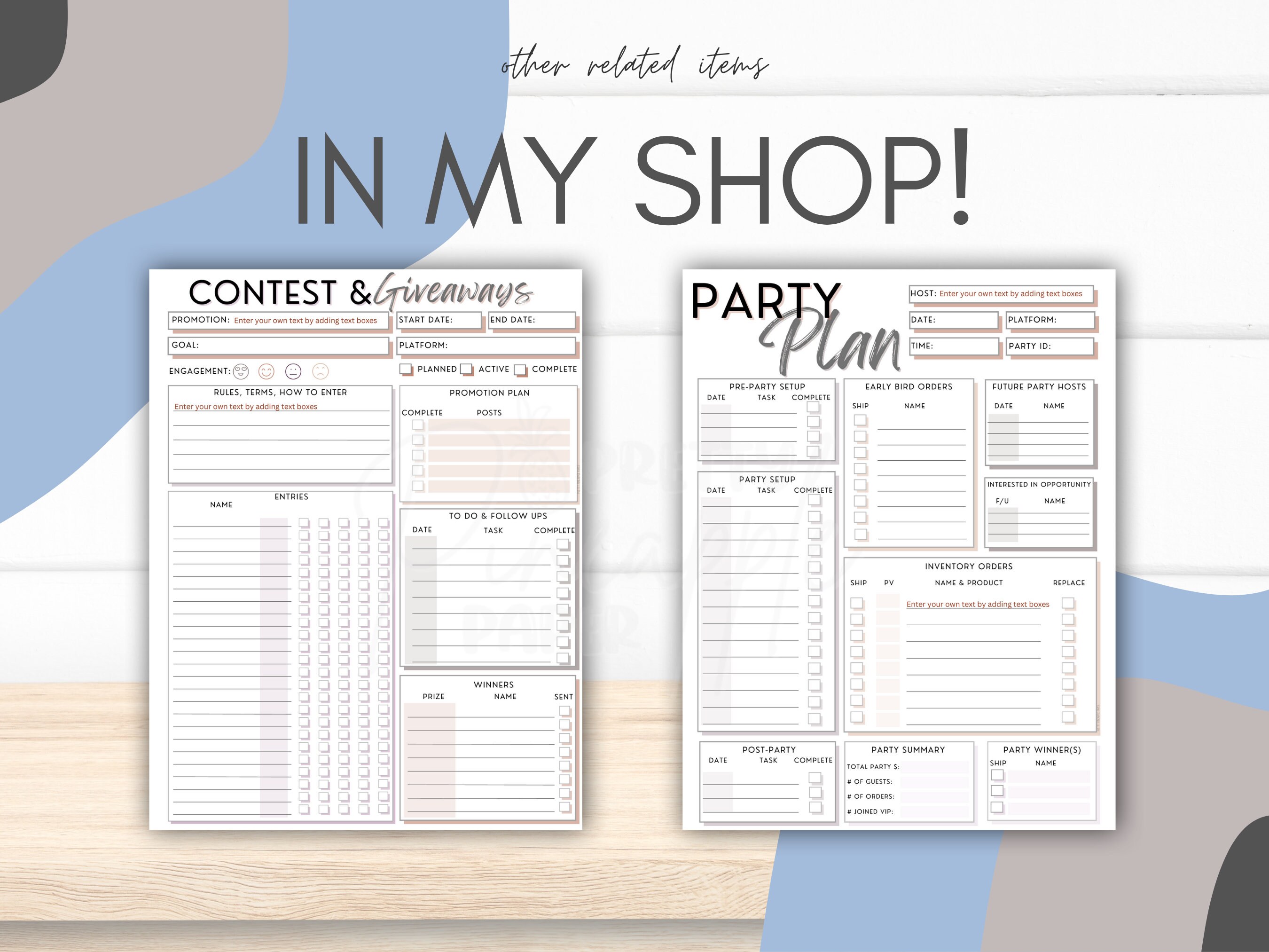 Editable Customer Record Planner Sheet Instant Download Edit - Etsy