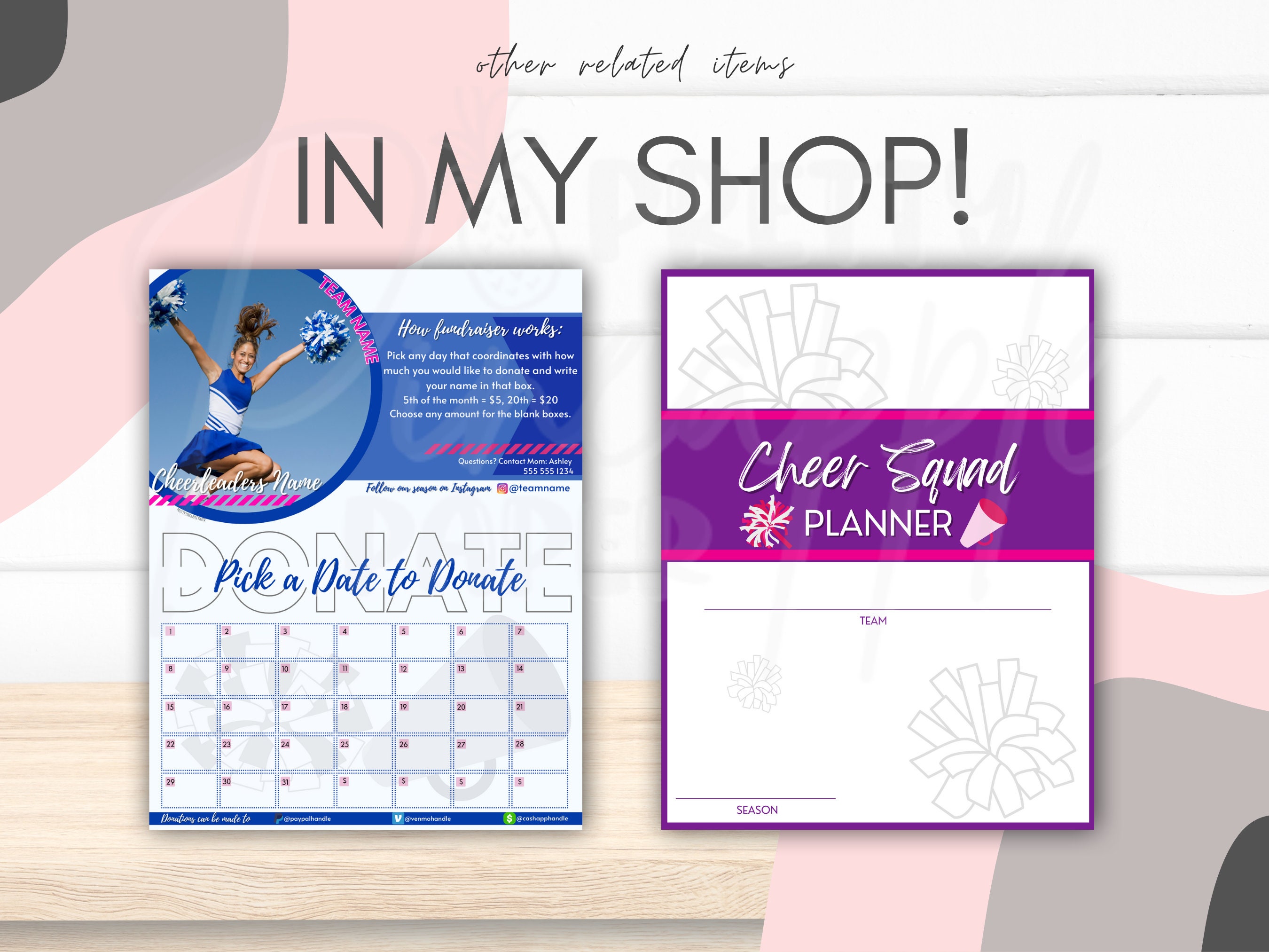 Printable Cheer Planner for Coach Captain and Team Mom Cheer - Etsy