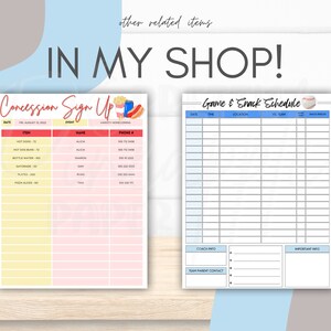 Editable Concession Stand Menu Baseball, Instant Download Canva ...