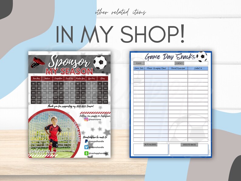 Editable Soccer Organizer Planner Bundle Pages, Coach, Team Mom, Game ...