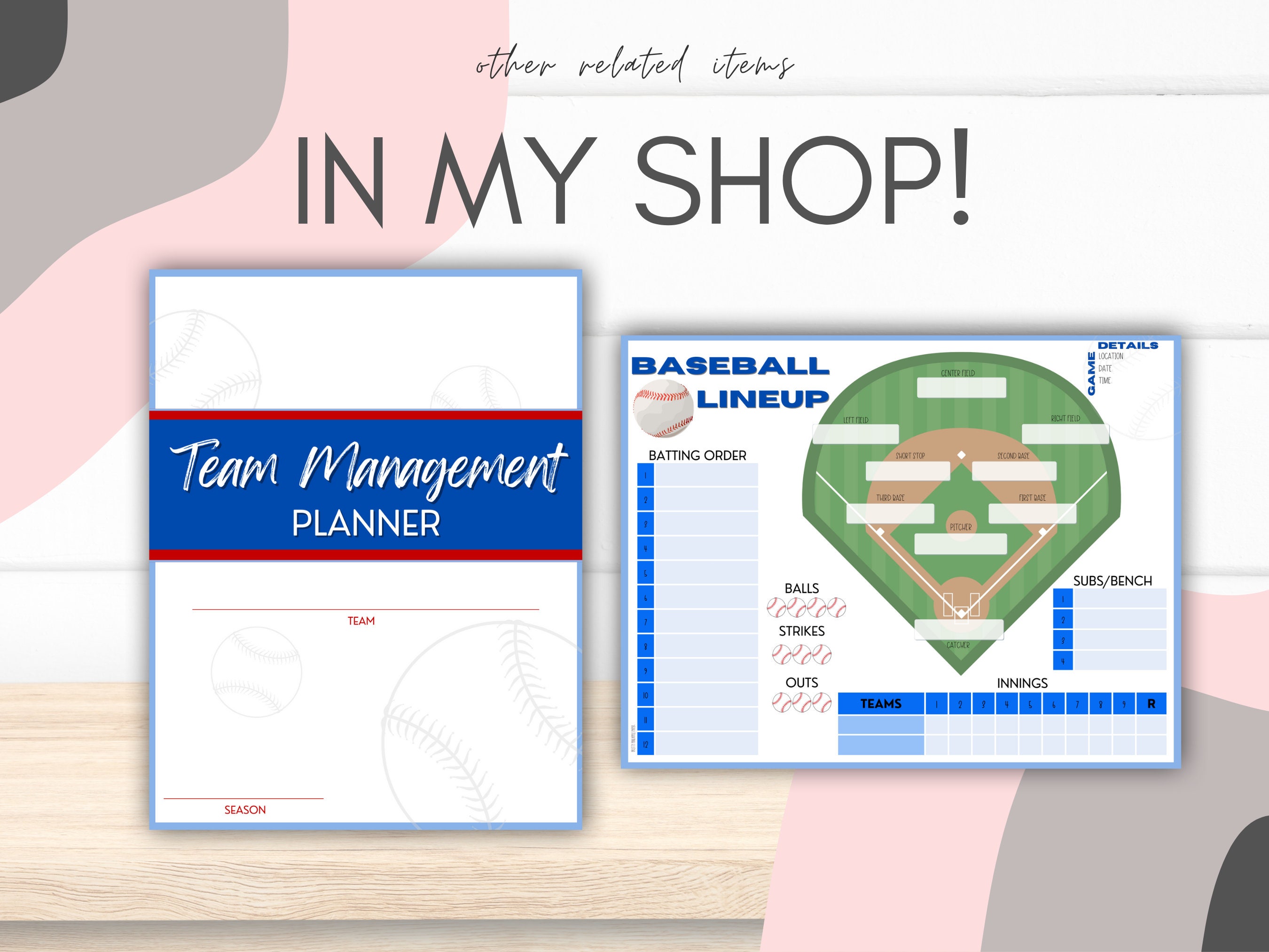 Printable Baseball Team Game Day and Snack Schedule, Fillable Template ...