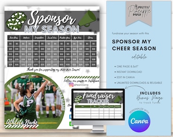 Sponsor My Cheer Season Fundraiser - Etsy