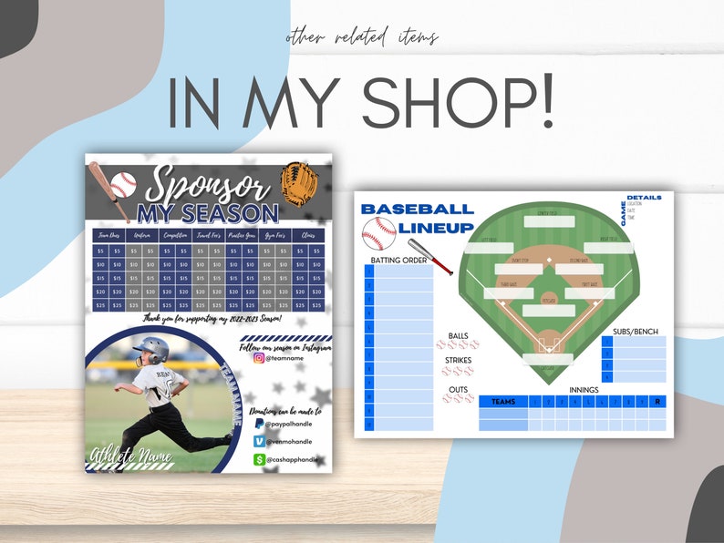 Editable Baseball Game Schedule Template Instant Download to Organize ...