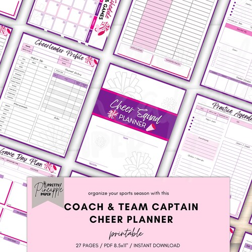 Printable Softball Team Management Planner for Coach and Team - Etsy