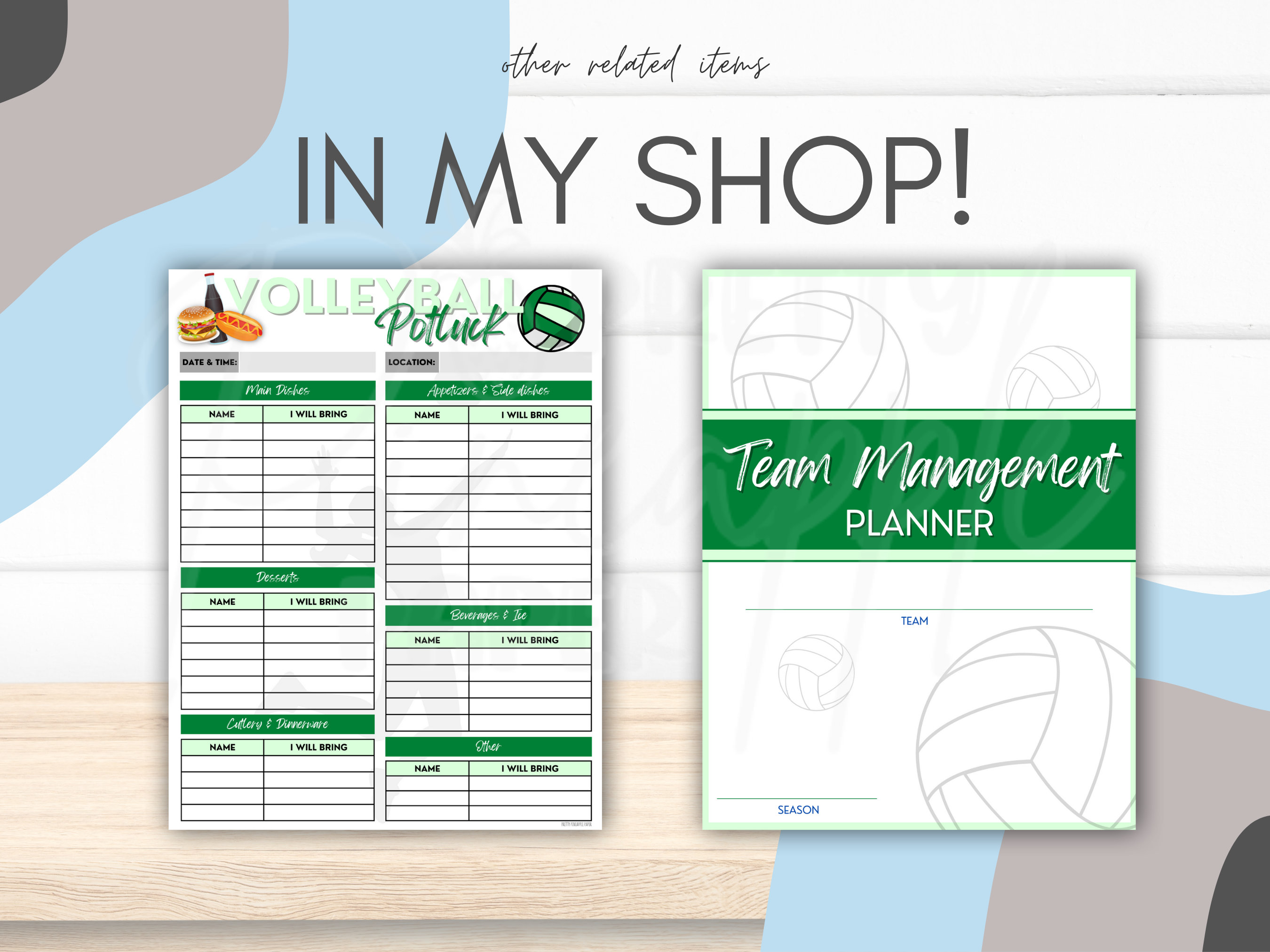Editable Volleyball Organizer Planner Bundle Pages Coach - Etsy