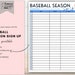 Editable Concession Stand Menu Baseball, Instant Download Canva ...