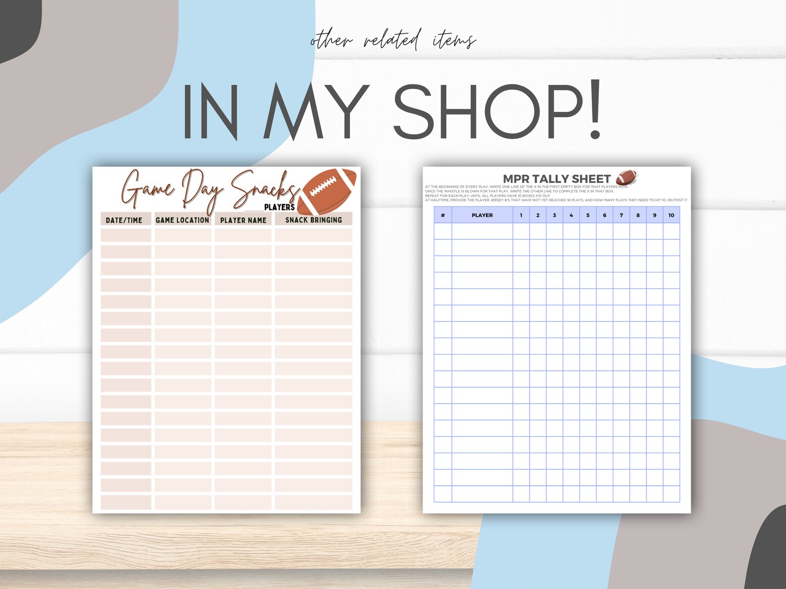 Editable Football Game Schedule Template Instant Download to - Etsy