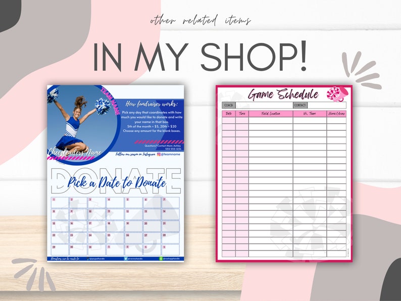 Printable Cheer Game Day Plan and Practice Agenda, Instant Download ...