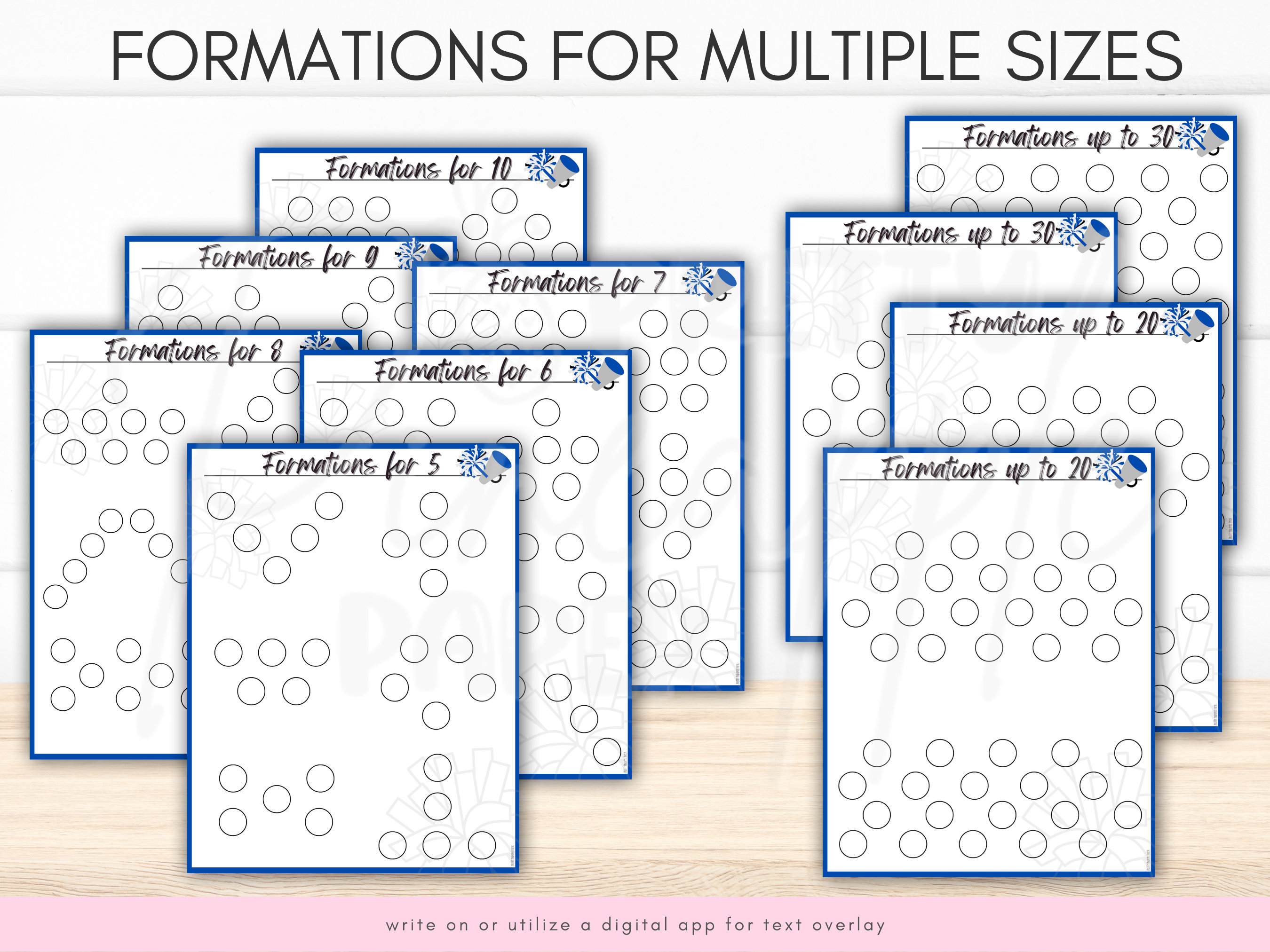 Printable Cheer Routine Planner, Cheerleading Squad, Coordinator ...