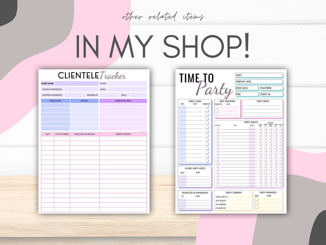 Printable Customer Tracker Planner Sheet Instant Download. Clientele ...
