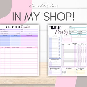 Printable Customer Tracker Planner Sheet Instant Download. Clientele ...