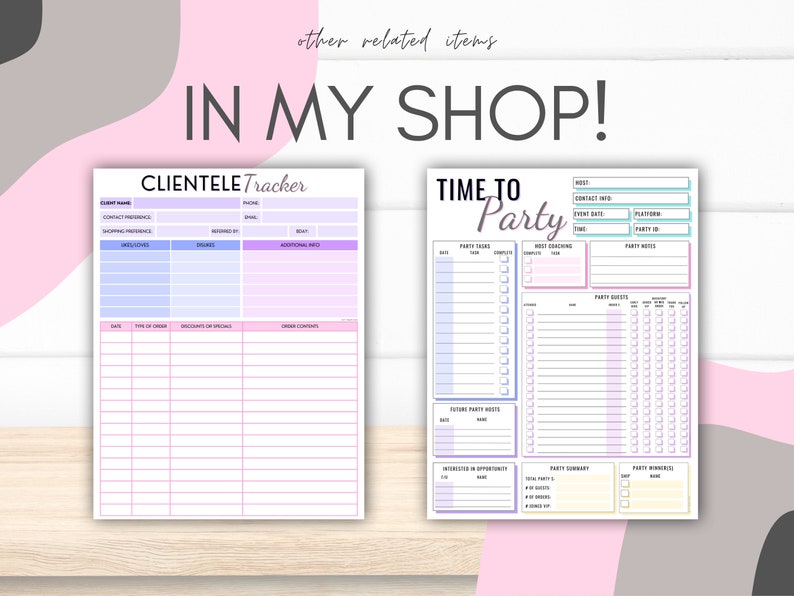 Printable Customer Tracker Planner Sheet Instant Download. Clientele ...