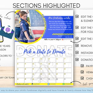 Editable Cub or Boy Scouts - Calendar Fundraiser Template, Pick a Date ...