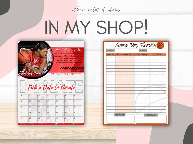 Printable Basketball Game Lineup Roster Scoring Court - Etsy