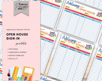 Meet the Teacher Sign in Sheet - Etsy