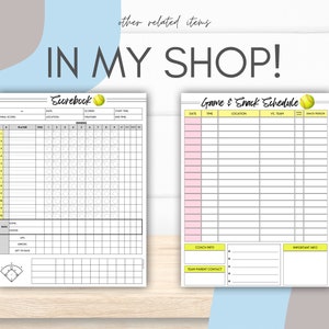 Editable Softball Roster Template, Game Day Team Info, Coach Planner ...