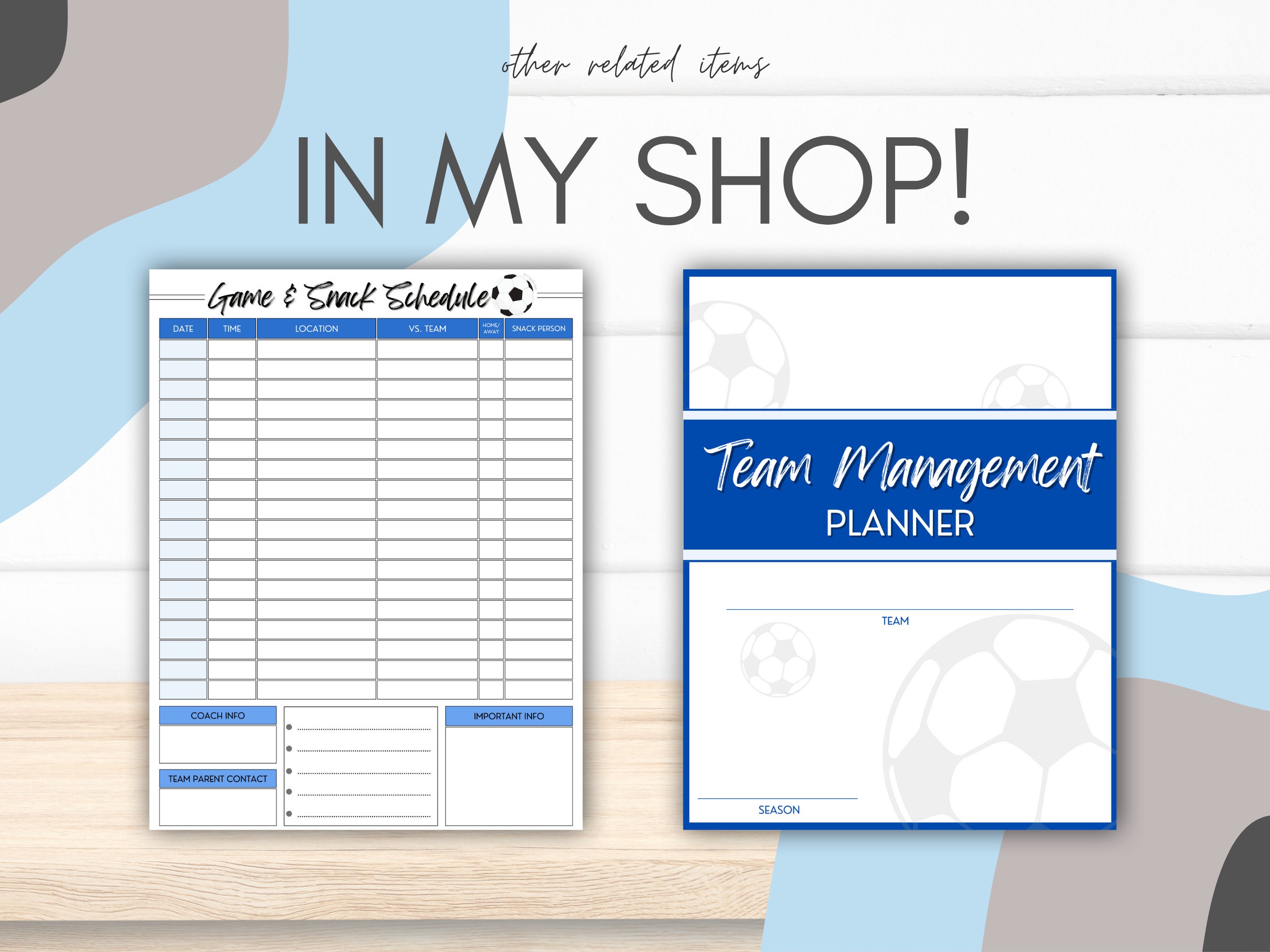 Editable Soccer Volunteer Assignment Template, Game Info, Coach Planner ...
