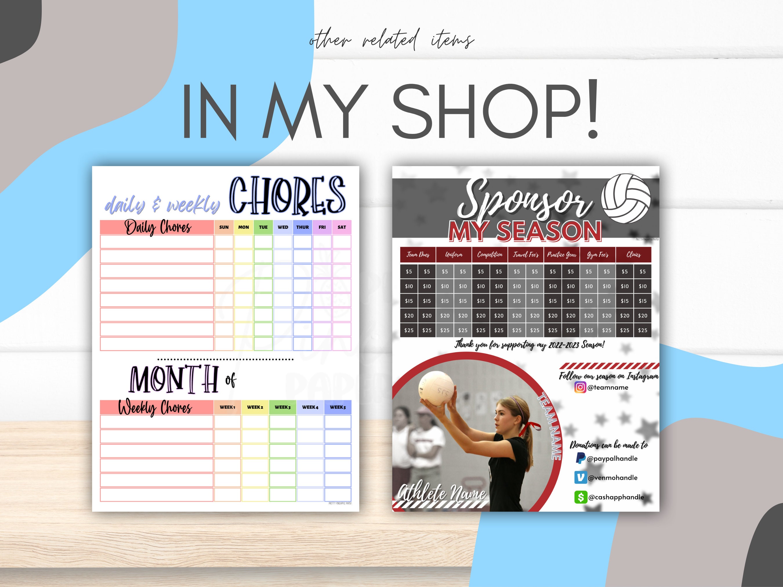 Editable School Class Schedule Planner Template, Instant Digital ...