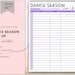 Printable Dance Season Sign up Sheet Instant Download Template, Dance ...
