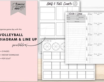 Volleyball Lineup Sheets Printable