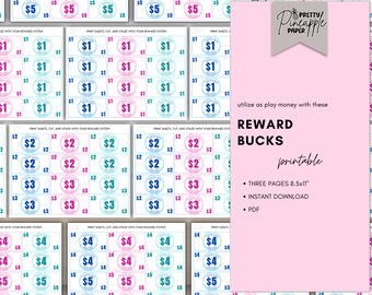 Reward Bucks Printable - Etsy